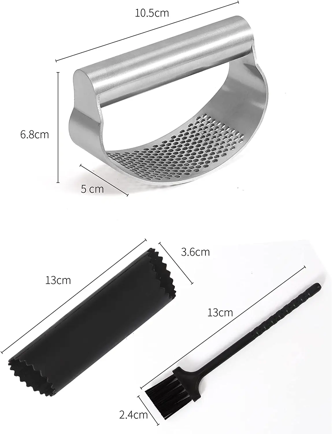 Garlic Press Rocker Stainless Steel - uuhom