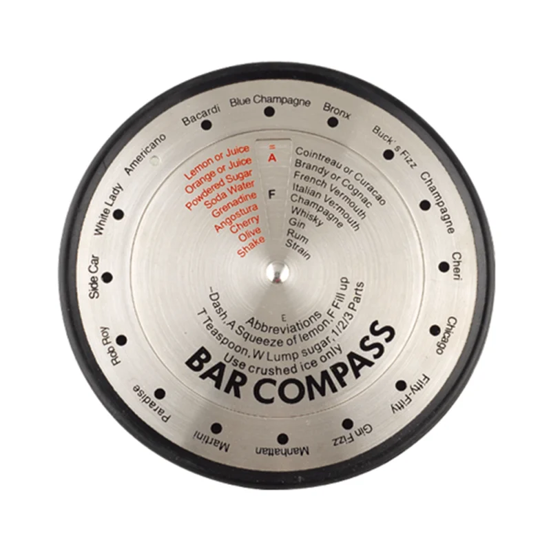 Wine Compass with 16 Cocktail Recipes - uuhom